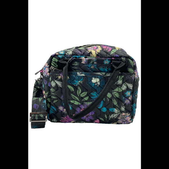 lug | Bags | Lug Quilted Convertible Crossbody Jive Bloom Black | Poshmark